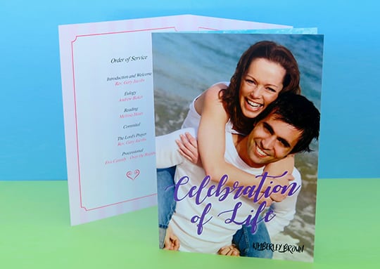 Funeral Printing | Service Sheets | CQ Print Christchurch