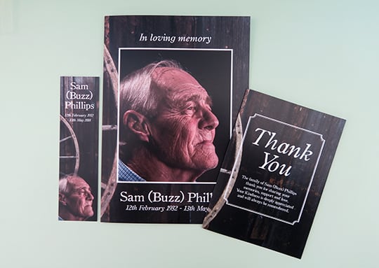 Funeral Printing | Service Sheets | CQ Print Christchurch